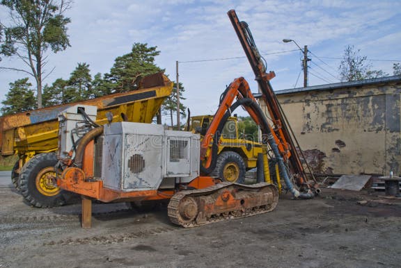 Old drilling rig stock photo. Image of field, gear, engine - 26527216
