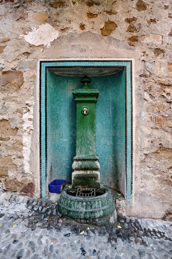 Old Drinking Water Source in Sanremo, Italy Stock Photo - Image of ...