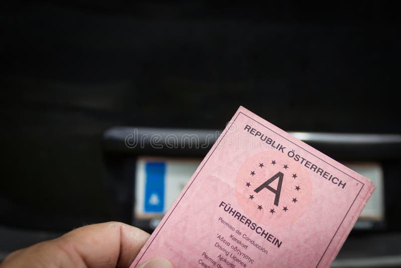 An Old Driver License from Austria Stock Image - Image of austria ...