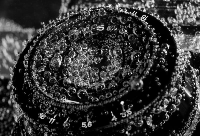 Old Drowned Camera Lens Under Water Stock Photo - Image of drown ...