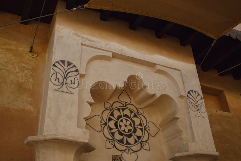Old Dubai Buildings And Traditional Arabian Street Editorial Stock