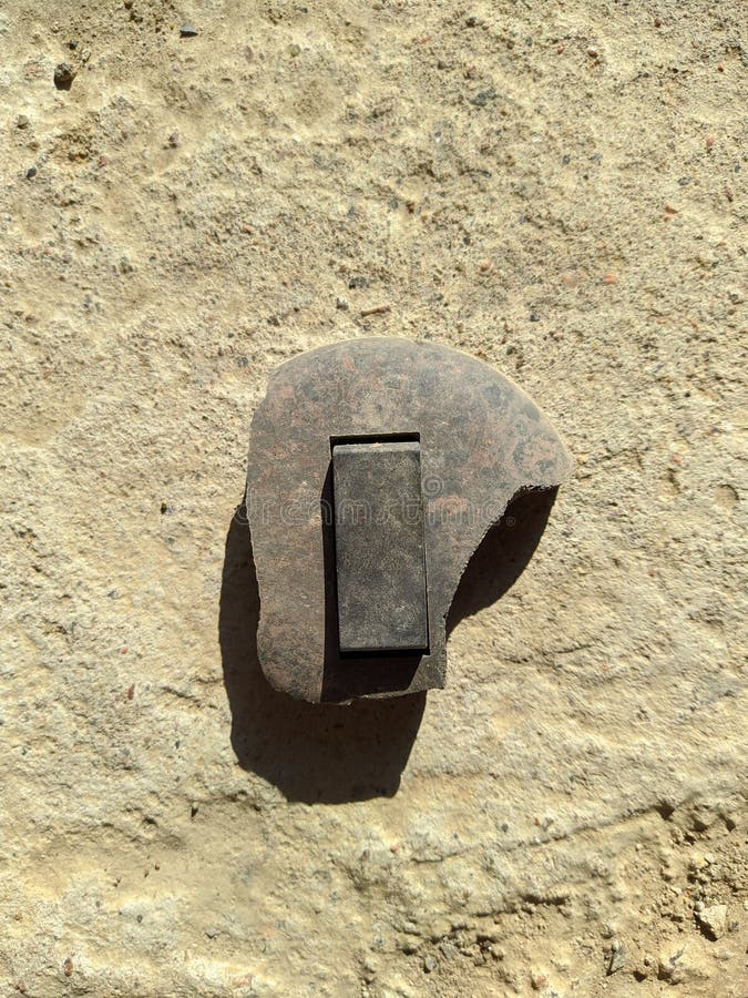 Old and Dusty Broken Switch on Concrete Background Stock Image - Image ...