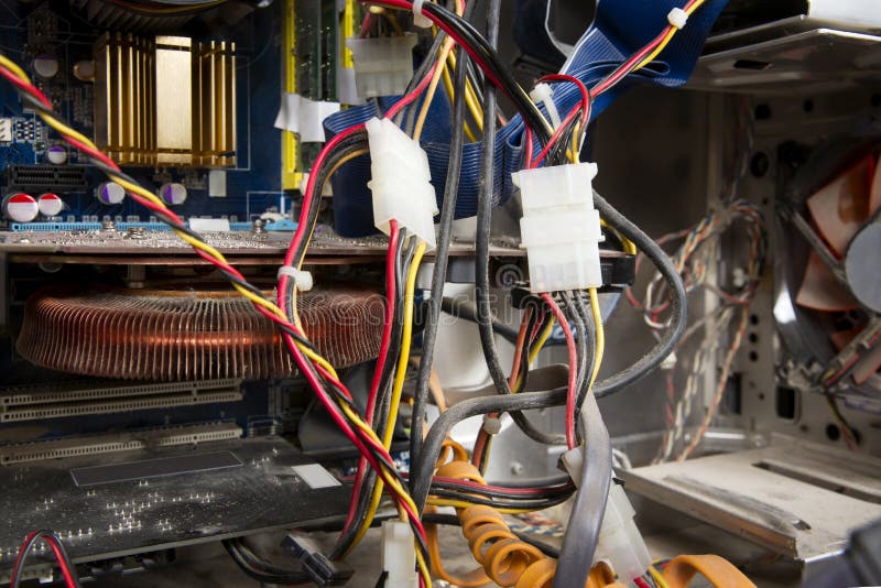 Old and Dusty and Dismantled Computer Stock Photo - Image of ...