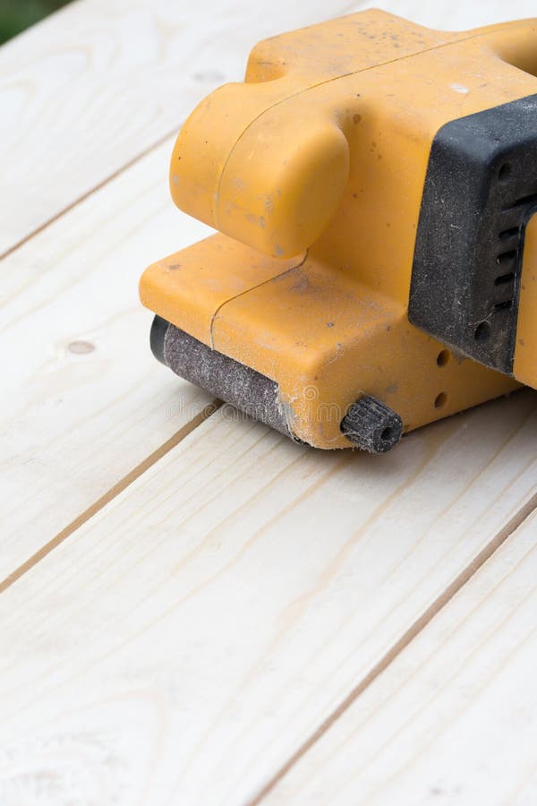 Old Dusty Electrical Sandpaper on the Wooden Board Stock Photo - Image ...