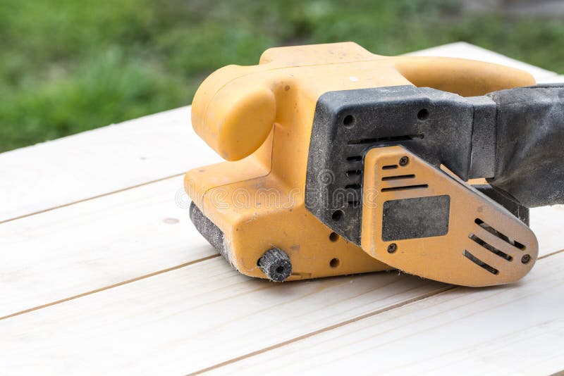 Old Dusty Electrical Sandpaper on the Wooden Board Stock Image - Image ...