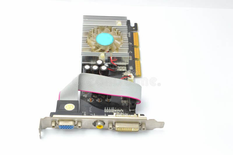Old and Dusty Graphics Card Stock Photo - Image of components, computer ...