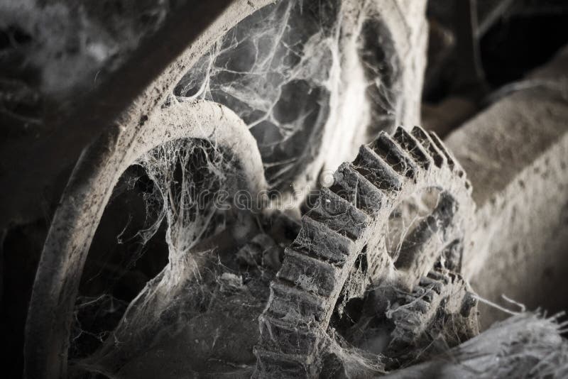 Old dusty metal gear stock image. Image of round, iron - 67286327
