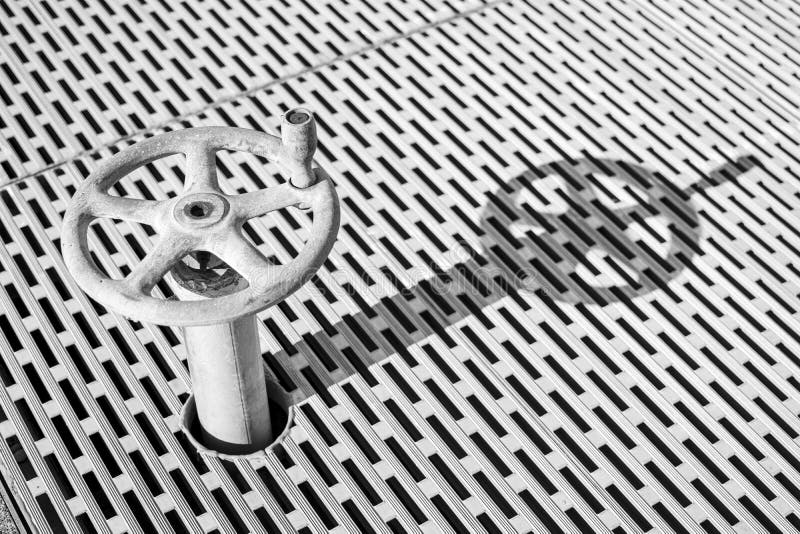 Old Dusty Metal Wheel with Pattern Stock Photo - Image of background ...