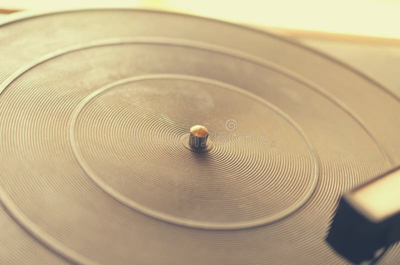 Old dusty record player. stock photo. Image of album - 98047454