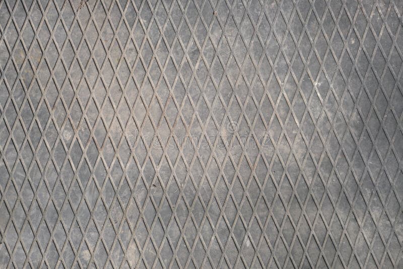 Old Dusty Rubber Mat Diamond Pattern Stock Image - Image of site ...