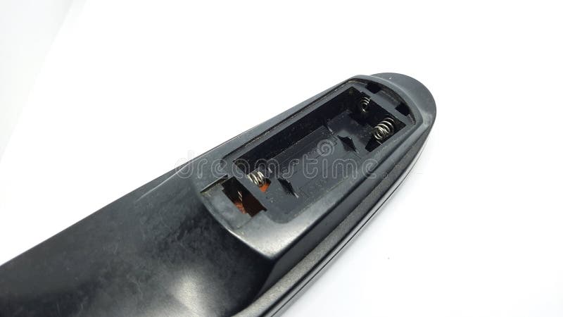 Old and Dusty Tv Remote Controller Isolated on White Background Stock ...