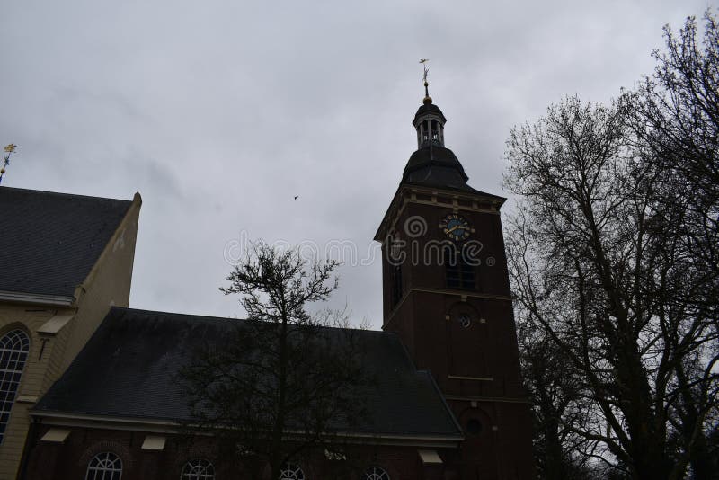 Old Dutch church stock image. Image of details, terborg - 137695797