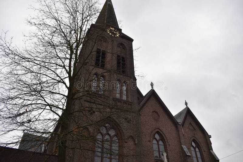 Old Dutch church stock image. Image of beautiful, building - 137696423