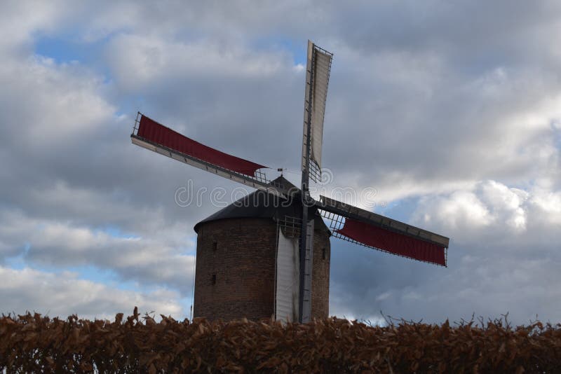 Old Dutch mill 24 stock photo. Image of beautiful, wicks - 138488272