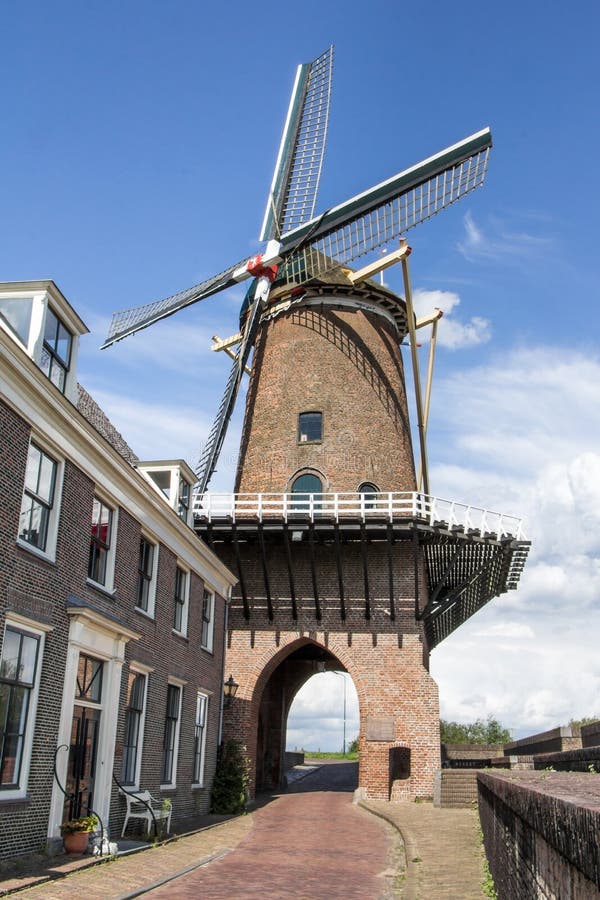 Old Dutch mill stock image. Image of medieval, windmill - 33947059