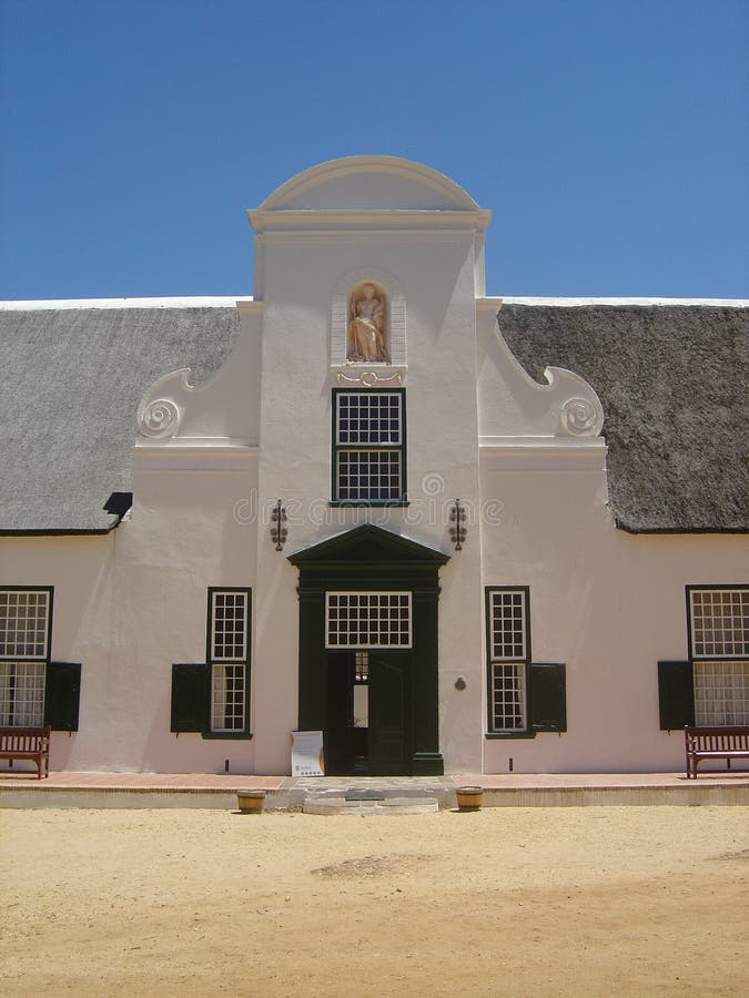 Old Dutch Style House In The Cape Stock Image - Image of shades, picnic ...