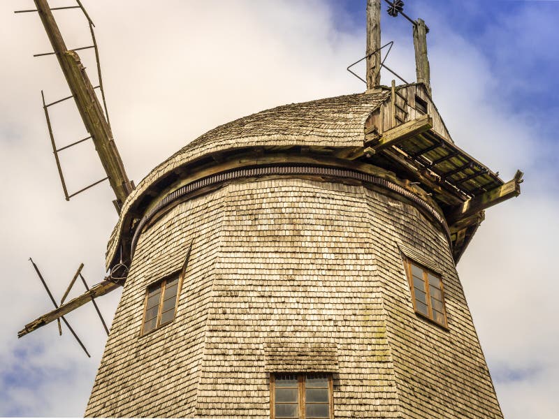 Old windmill on the field stock image. Image of oldwindmill - 183092557