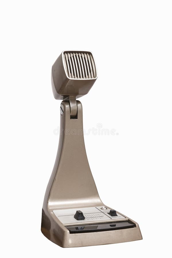 Old Dynamic Microphone from Mid 20th Century Stock Image - Image of ...