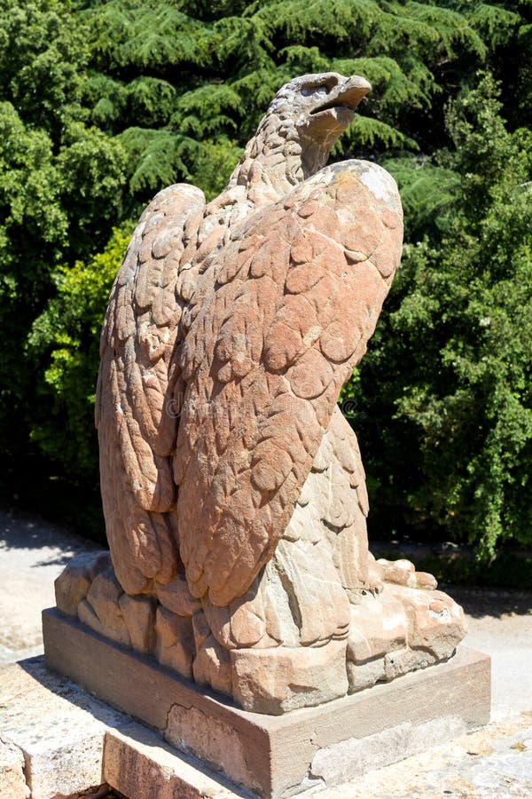Old eagle sculpture stock photo. Image of background - 54474614