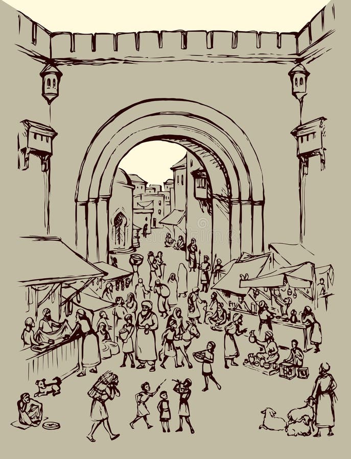Souq Stock Illustrations – 164 Souq Stock Illustrations, Vectors ...
