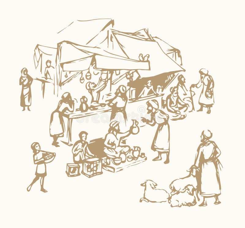 Souq Stock Illustrations – 164 Souq Stock Illustrations, Vectors ...