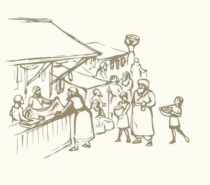 Souq Stock Illustrations – 164 Souq Stock Illustrations, Vectors ...