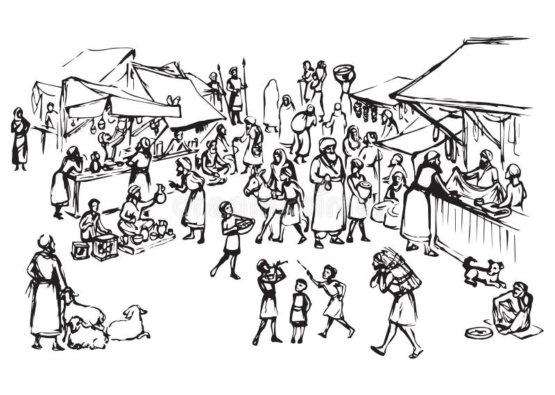 Souq Stock Illustrations – 164 Souq Stock Illustrations, Vectors ...