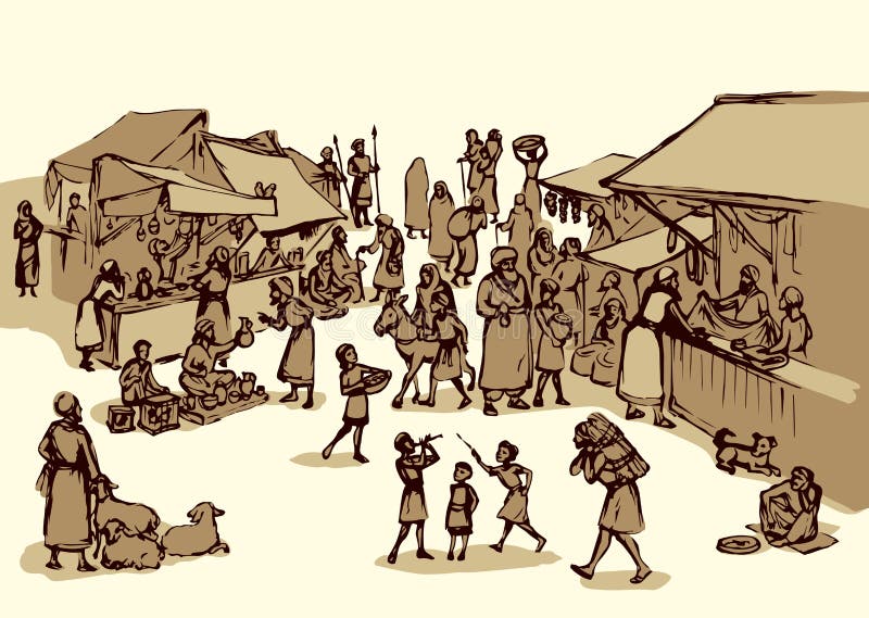 Souq Stock Illustrations – 164 Souq Stock Illustrations, Vectors ...