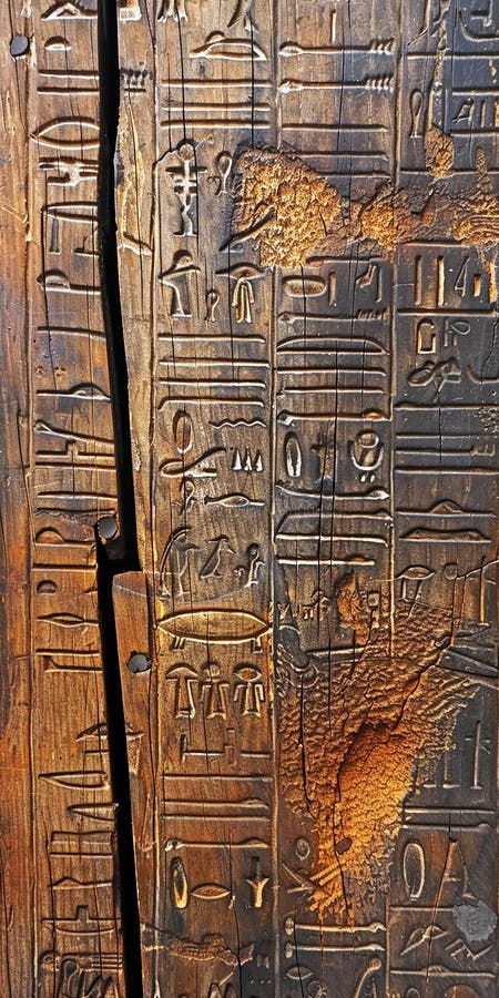 Old Egyptian Inscriptions and Illustrations As a Background. AI ...