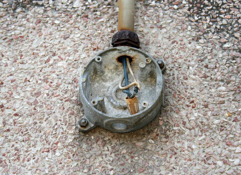 An Old Electric Distribution Box Stock Photo - Image of joint ...