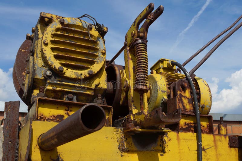 Old electric engine stock image. Image of magnetic, background - 35549957