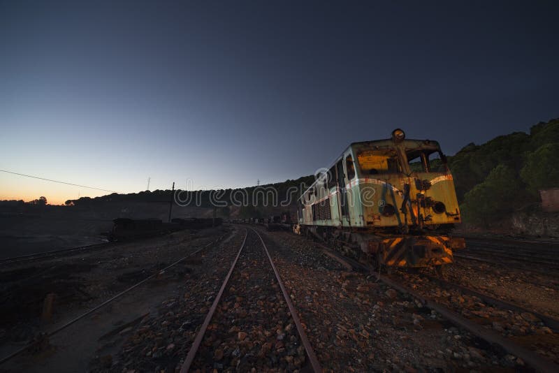 Old electric locomotive stock photo. Image of locomotive - 17217902