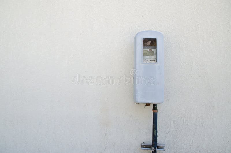Old Electric Meter on a Wall Stock Photo - Image of power, estimate ...