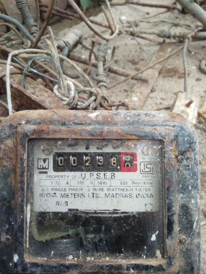 Old Electric Meters at Home Stock Photo - Image of meters, electric ...
