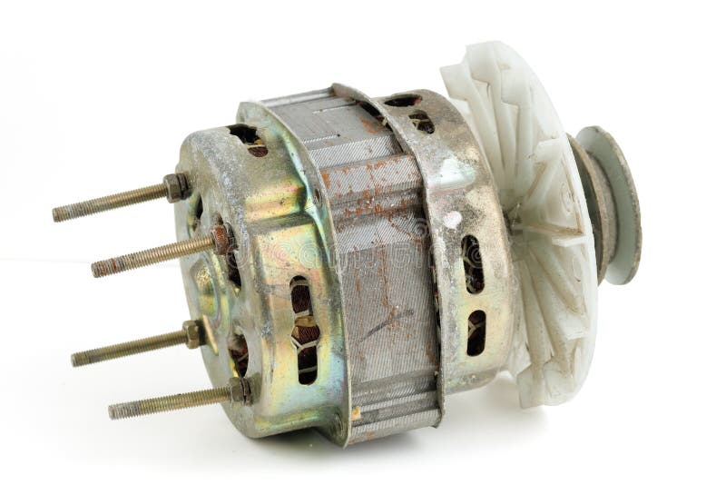 An Old Electric Motor from a Washing Machine Stock Image - Image of ...