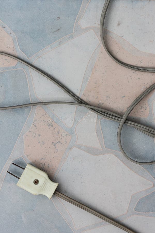 Old Electric Plug on a Floor Stock Photo - Image of industry ...