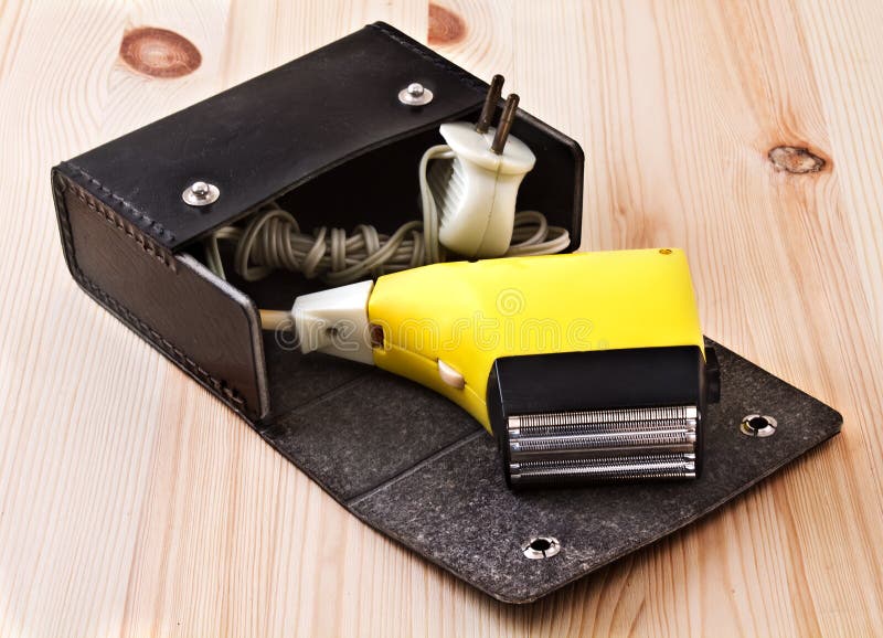 Old electric razor stock photo. Image of male, metal - 45343606