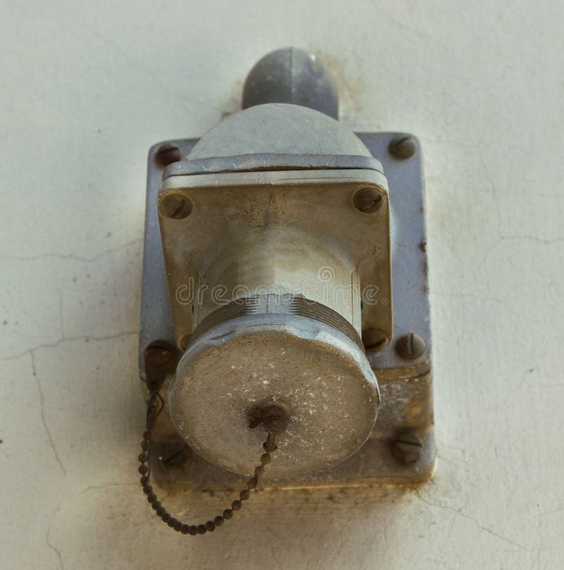 Old Electric Socket on the Wall Stock Photo - Image of interior ...