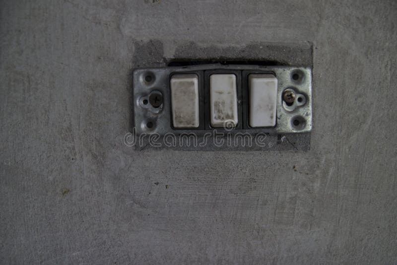 Old electric switch stock photo. Image of technical, start - 43413404