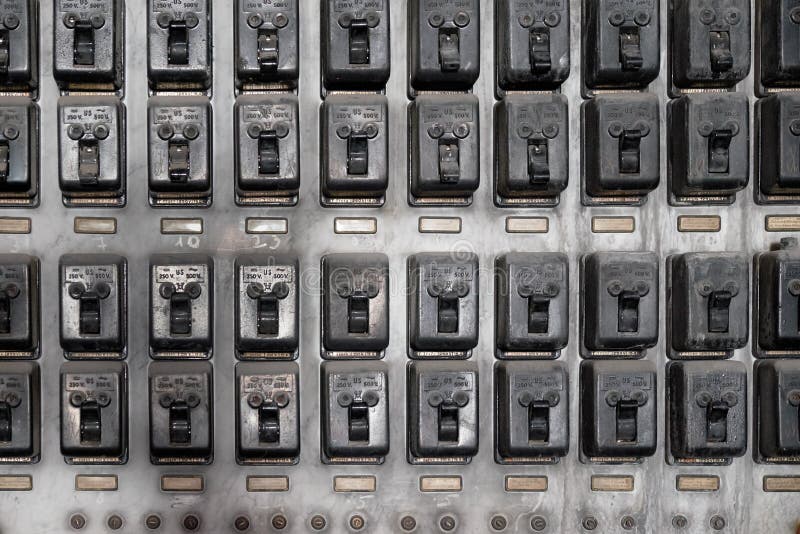 Old Electric Switches in Defunct Power Station Editorial Photo - Image ...