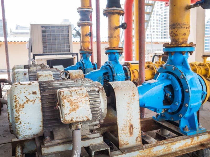 Old Electric Water Pumps, Full of Rust. Stock Photo - Image of engine ...