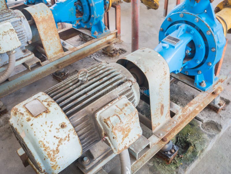 Old Electric Water Pumps, Full of Rust. Stock Photo - Image of engine ...