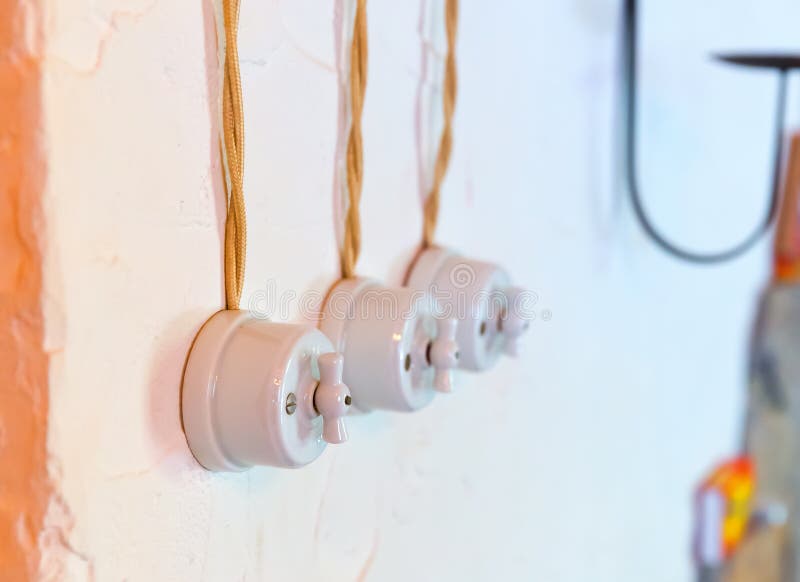 Old electric wiring stock photo. Image of retro, texture - 60627110