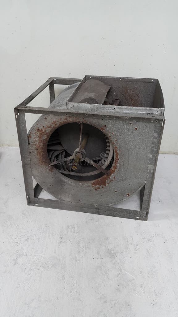 Old Electrical Blower Damage and Casing Decay because Corrosion Stock ...