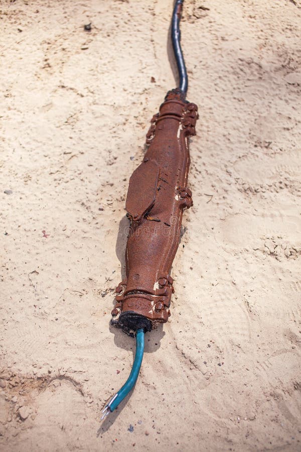 Cable sand panel stock image. Image of adsl, ethernet - 7299961