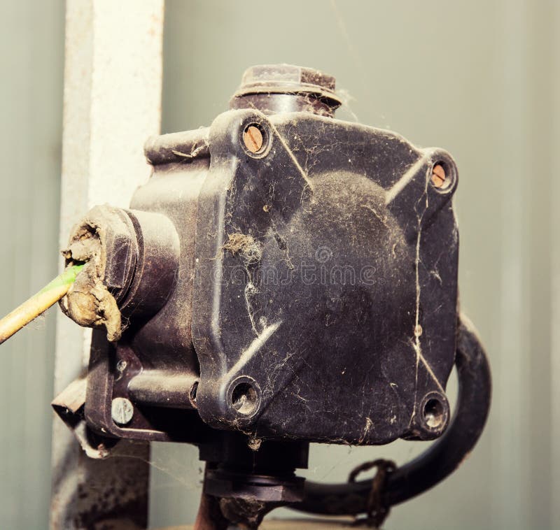 Old Electrical Junction Box Stock Image - Image of factory, junction ...