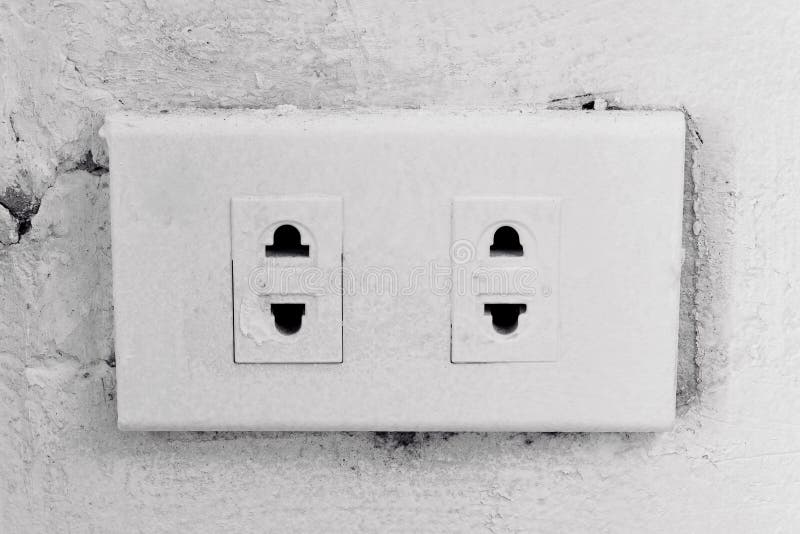 Old electrical outlet stock image. Image of outlet, simple - 77841089