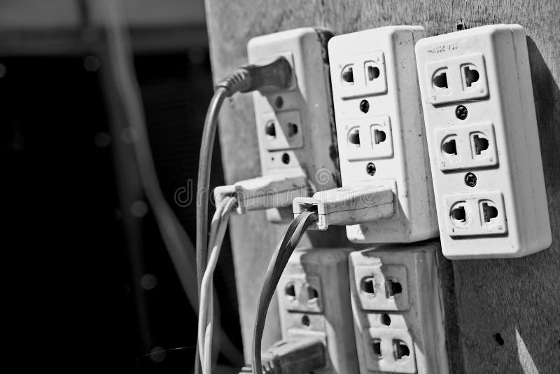 Old Electrical outlets stock photo. Image of inside - 311409338