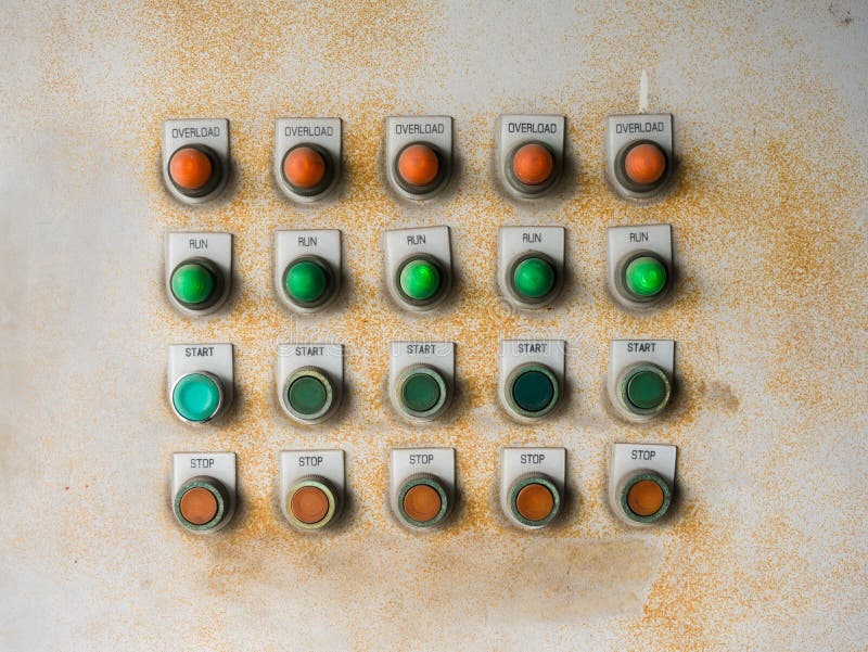 Old Electrical Panel Board with Full of Rust Stock Photo - Image of ...