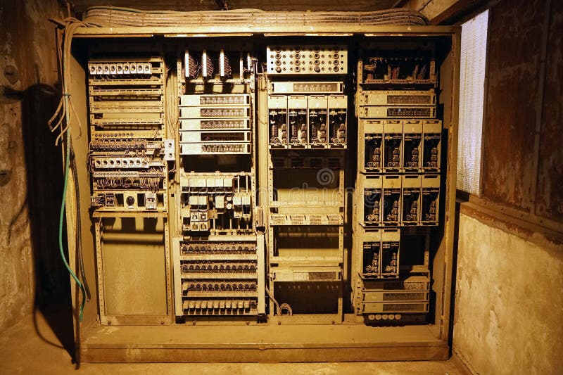 Old electrical switchboard editorial stock image. Image of electricity ...